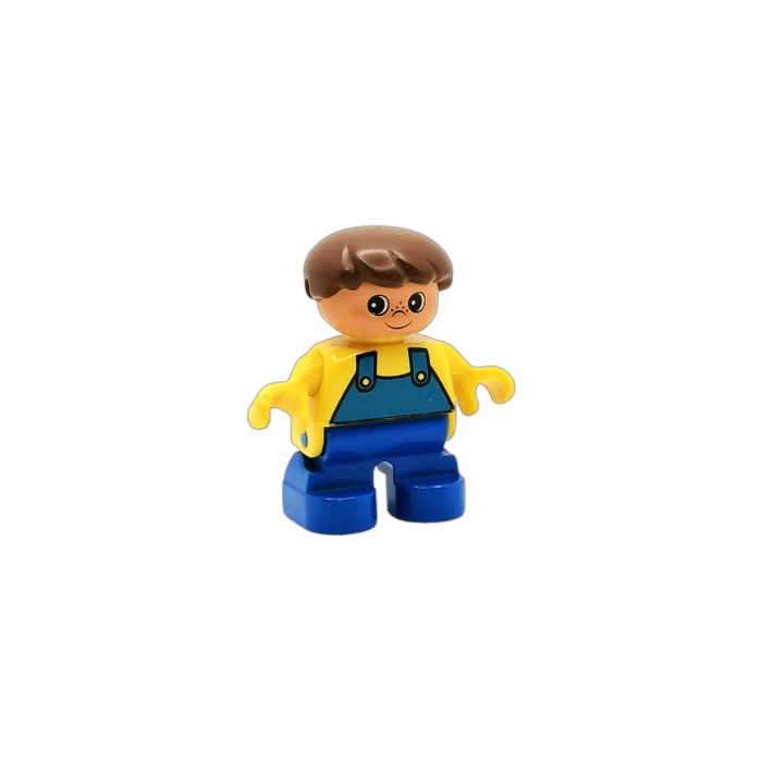 LEGO Boy with Blue Overalls and Yellow Top Duplo Figure | Brick Owl