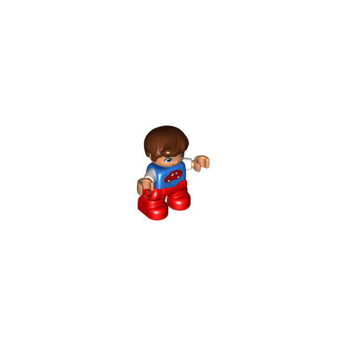 LEGO Boy with Blue Top with Red Car Duplo Figure | Brick Owl