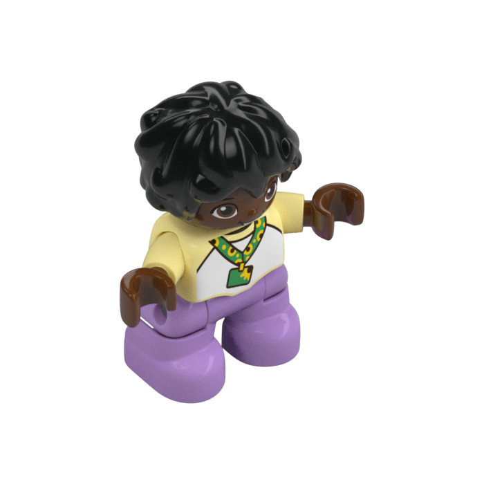 LEGO Boy with Bright Light Yellow Top with Sunflower Lanyard Duplo ...