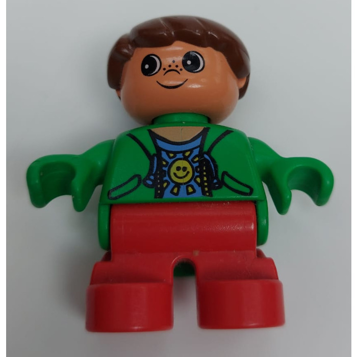 LEGO Boy with Green Top with Sun Pattern Duplo Figure | Brick Owl ...