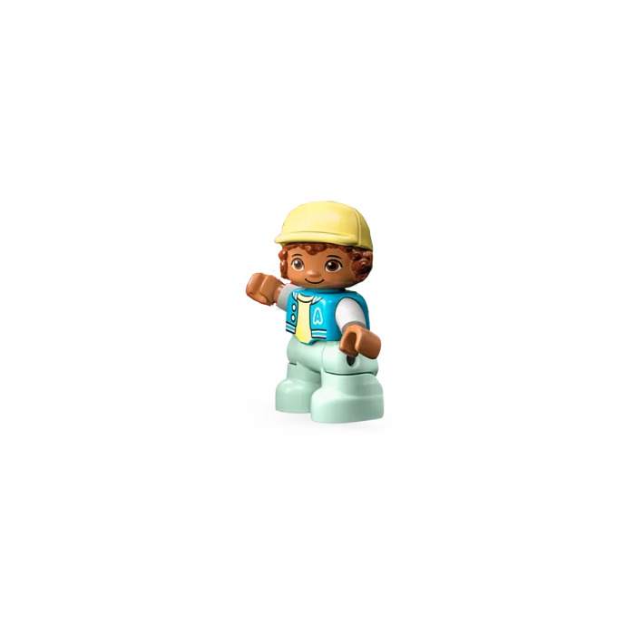 LEGO Boy with Medium Azure Jacket with ‘A’ and Cap Duplo Figure | Brick ...