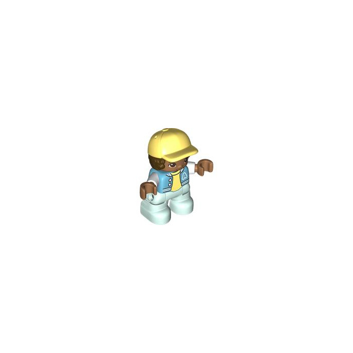LEGO Boy with Medium Azure Jacket with ‘A’ and Cap Duplo Figure | Brick ...