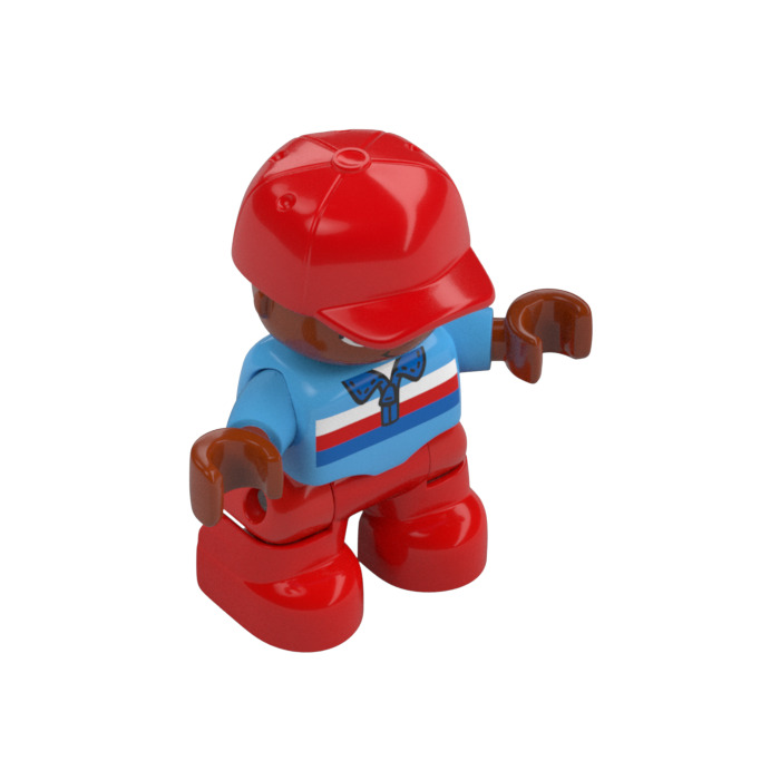 LEGO Boy with Medium Blue Top with Stripes Duplo Figure | Brick Owl ...