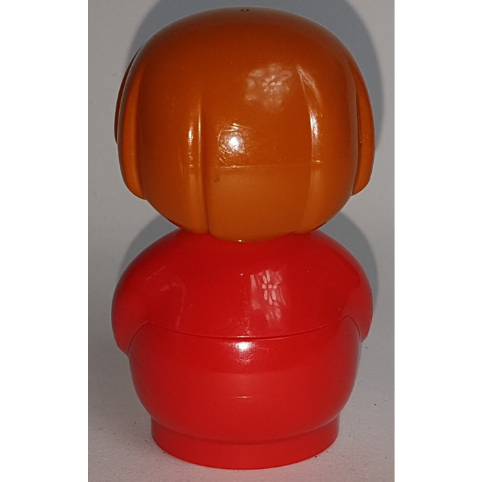 LEGO Boy con Rojo Base, Rojo Parte superior con Botones y Naranja ...