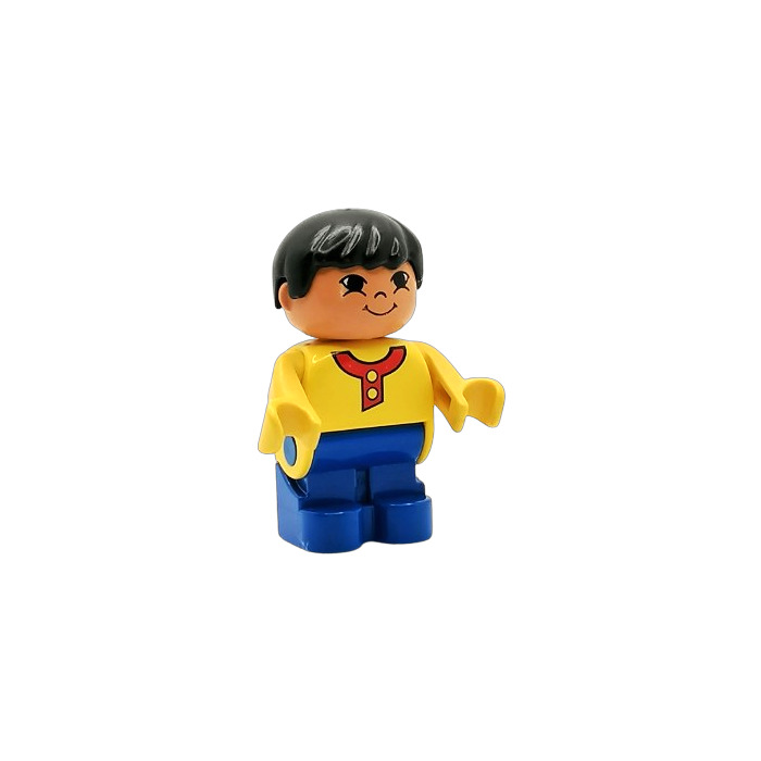 LEGO Boy with Yellow Top with Red Collar Duplo Figure | Brick Owl ...