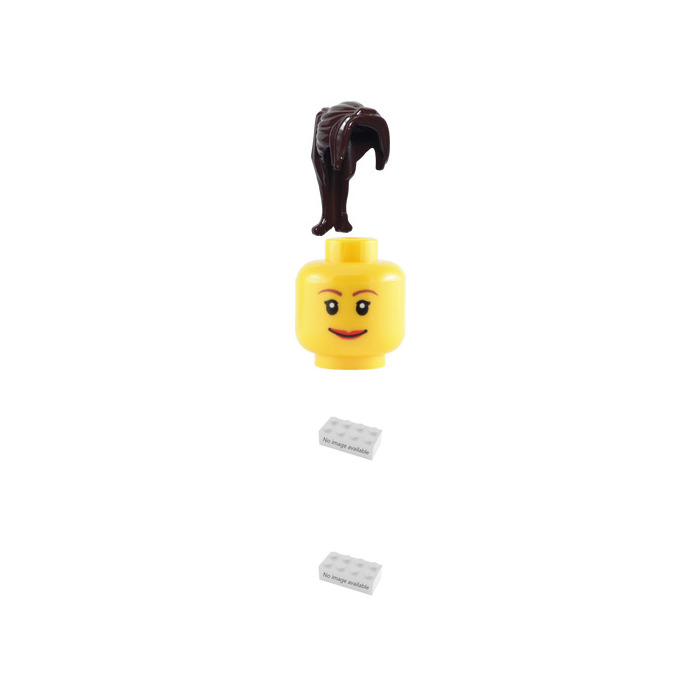 LEGO Brand Store Employee (Female) with Apron and Dark Tan Legs ...