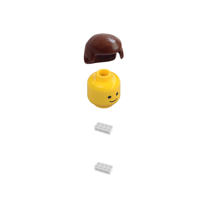 LEGO Brand Store Employee (Male) with Apron and Dark Tan Legs ...