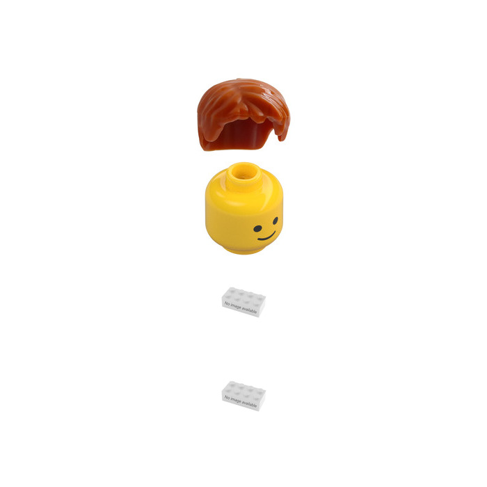 LEGO Brand Store Employee with Apron and Tan Legs Minifigure | Brick ...