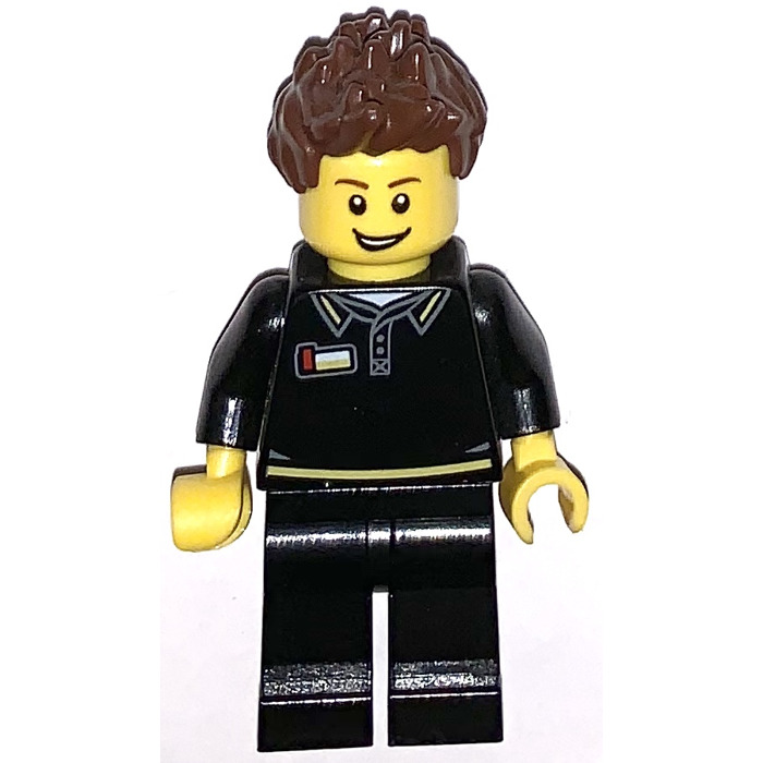 LEGO Brand Store Employee with LEGO Logo and Spiked Hair Minifigure ...