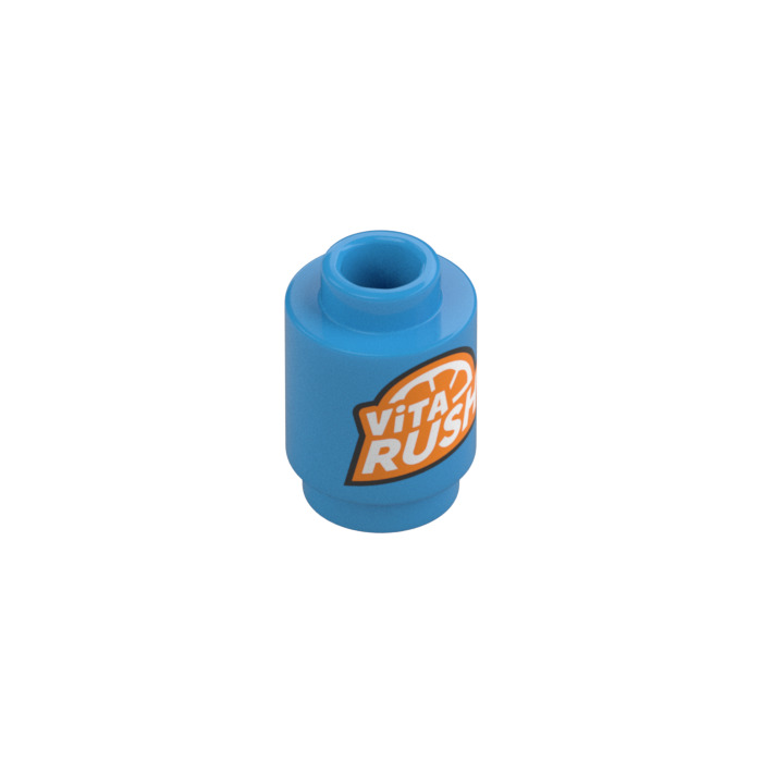 LEGO Brick 1 x 1 Round with 'ViTA RUSH' Logo with Open Stud (3062 / ...