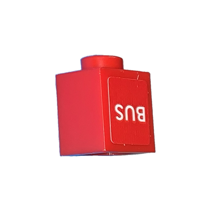 LEGO Brick 1 x 1 with BUS (on both sides) Sticker (3005) | Brick Owl ...