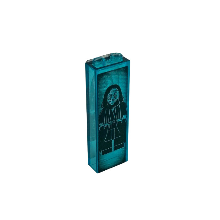 LEGO Brick 1 x 2 x 5 with Emperor Palpatine on Both Sides Sticker (2454 ...