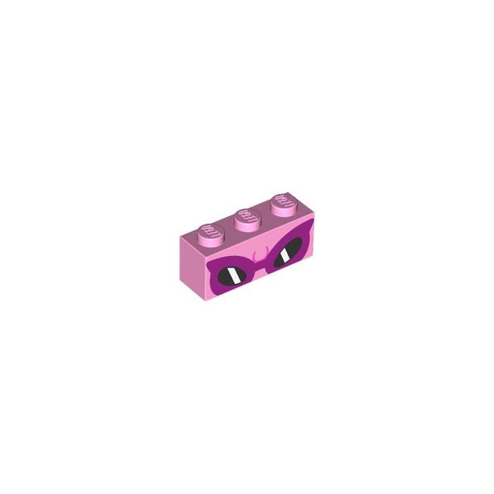 LEGO Brick 1 x 3 with Roy Magenta Sunglasses (3622 / 107965) | Brick ...