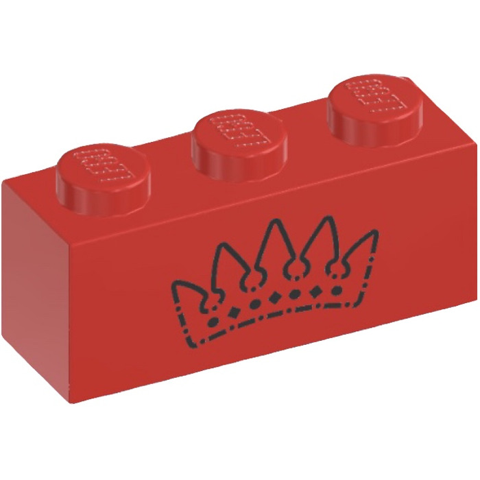 LEGO Brick 1 x 3 with Royal Crown (3622 / 107904) | Brick Owl - LEGO ...
