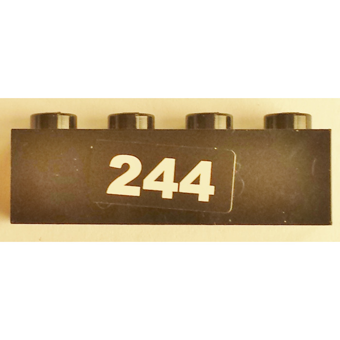 LEGO Brick 1 x 4 with '244' Sticker (3010) | Brick Owl - LEGO Marketplace