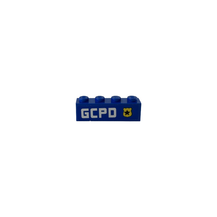 LEGO Brick 1 x 4 with Badge and 'GCPD' (Model Right) Sticker (3010 ...
