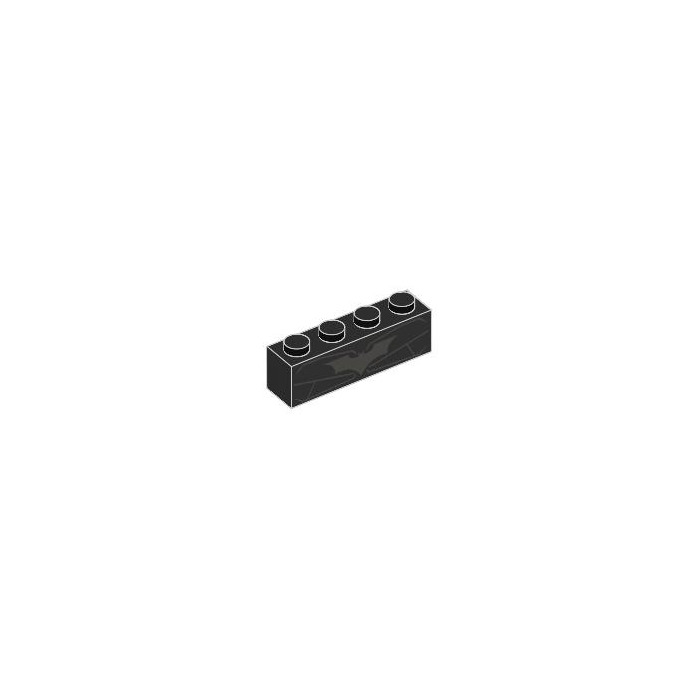 LEGO Brick 1 x 4 with Batman Logo (Both Sides) (3010 / 108801) | Brick ...