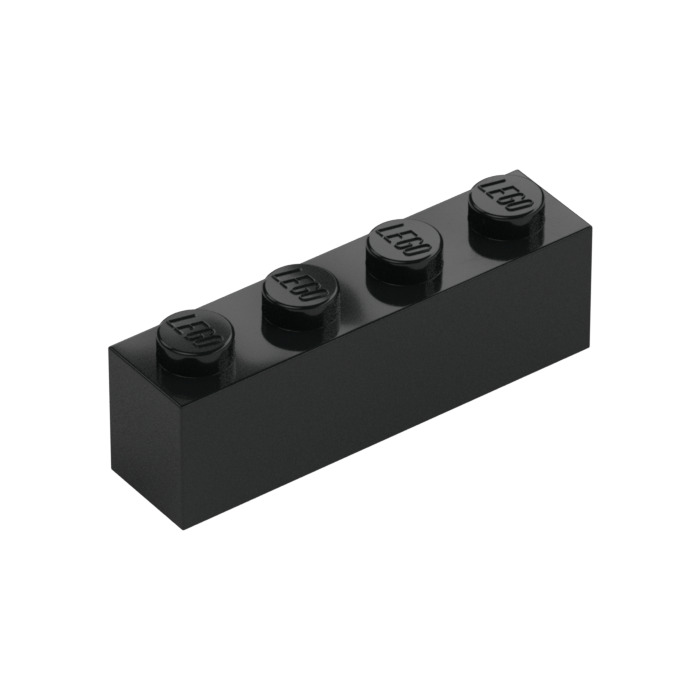 LEGO Brick 1 x 4 with Batman symbol (33595 / 108796) | Brick Owl - LEGO ...