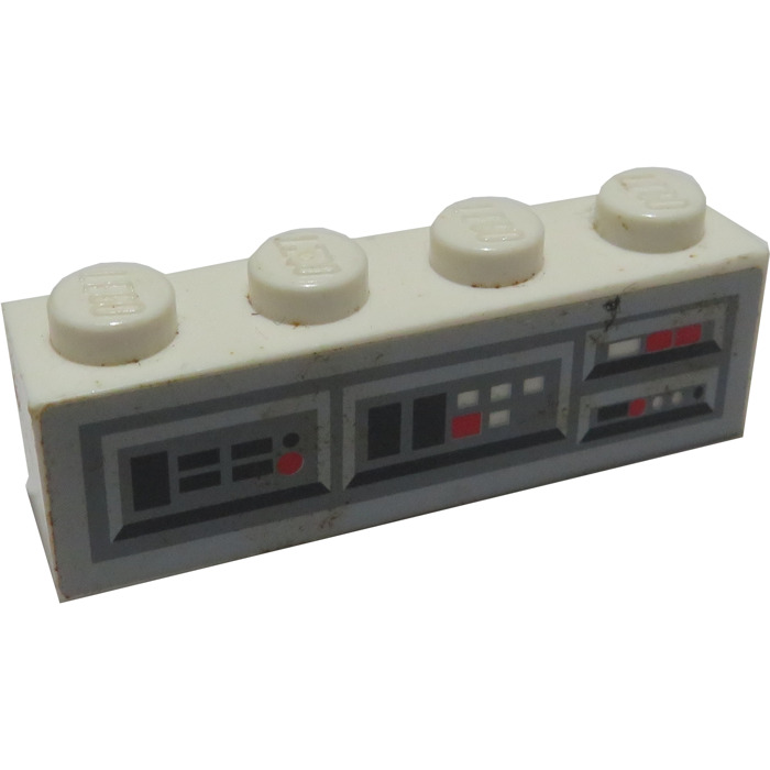 LEGO Brick 1 x 4 with Control Panel 6211 Sticker (3010) | Brick Owl ...