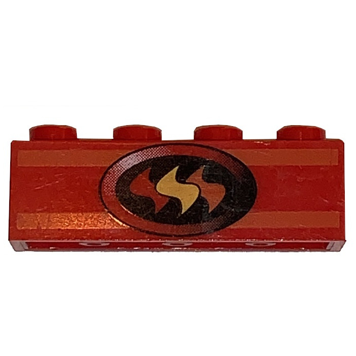 LEGO Brick 1 x 4 with Fire Logo (3010 / 42902) | Brick Owl - LEGO ...