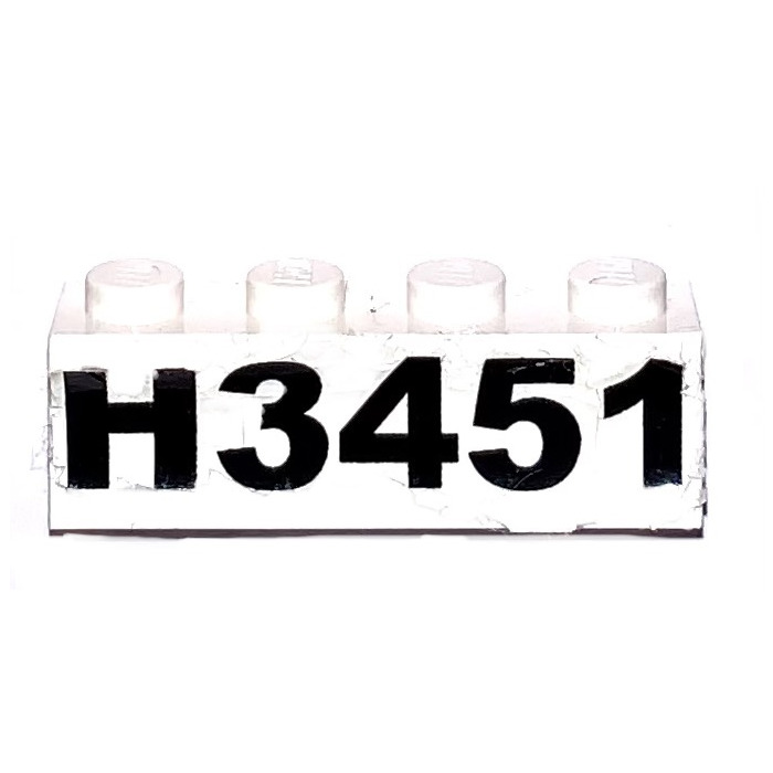 LEGO Brick 1 x 4 with 'H3451' Sticker (3010) | Brick Owl - LEGO Marketplace