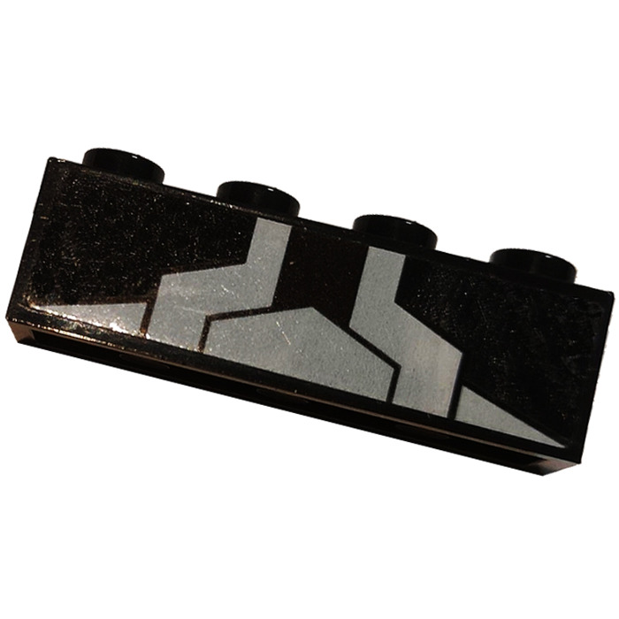 LEGO Brick 1 x 4 with Triangle, Stripes Sticker (3010) | Brick Owl ...