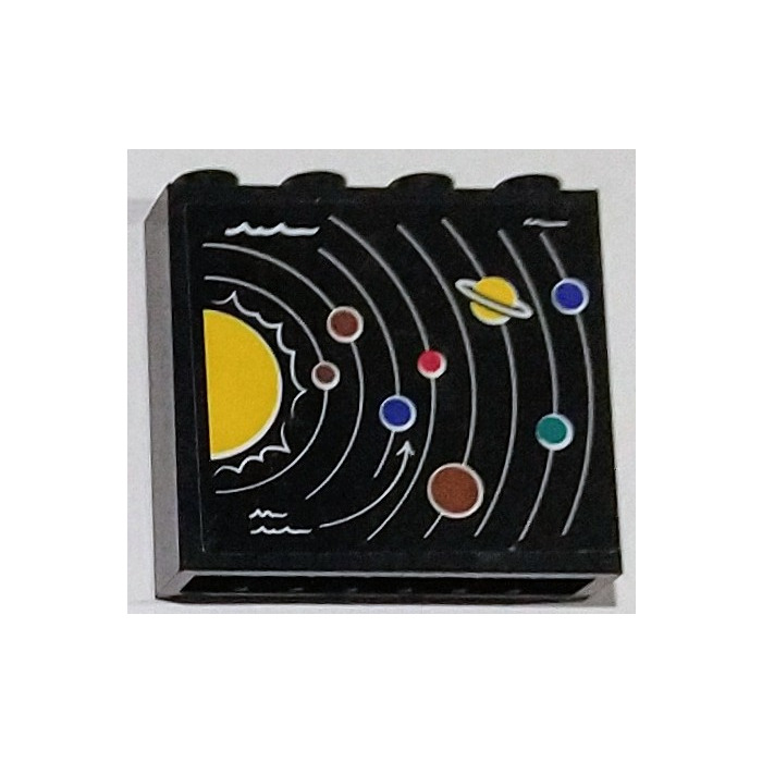LEGO Brick 1 x 4 x 3 with Solar system Sticker (49311) | Brick Owl ...