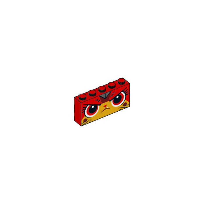 LEGO Brick 1 x 5 x 2 with Grumpy Unikitty Face (39266 / 44165) | Brick ...
