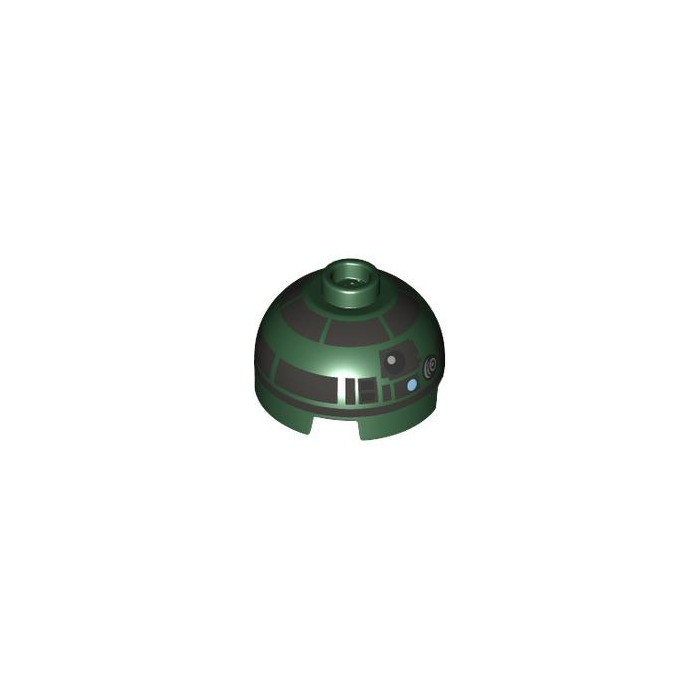 LEGO Brick 2 x 2 Round with Dome Top with R4-P44 Astromech Droid Head ...