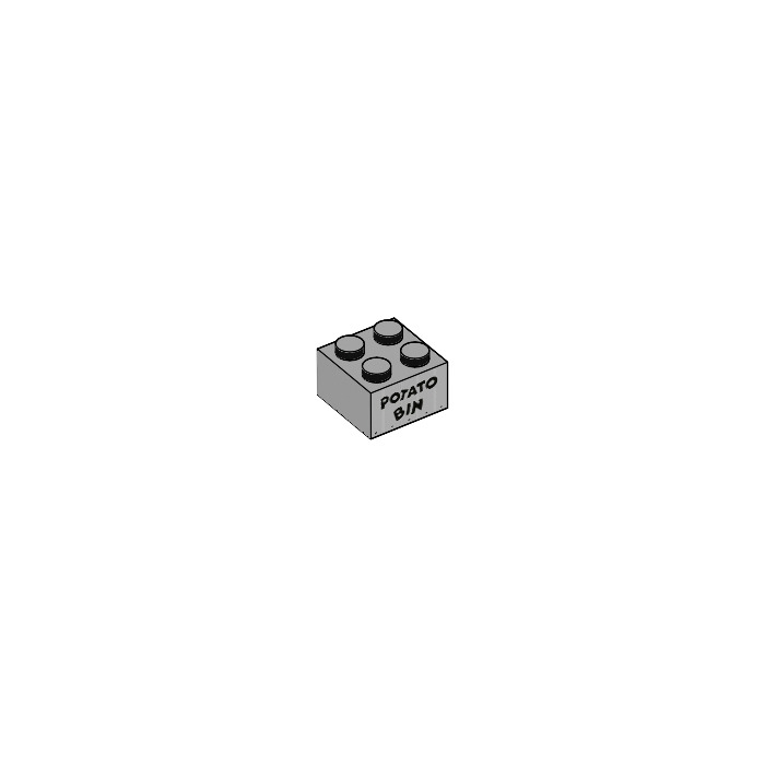 LEGO Brick 2 x 2 with Potato Bin Print (3003 / 60337) | Brick Owl ...
