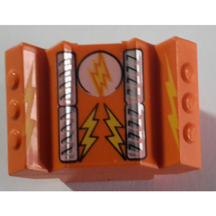 LEGO Brick 2 x 2 with Sloped Motor Block Sides with Light / Lightning ...