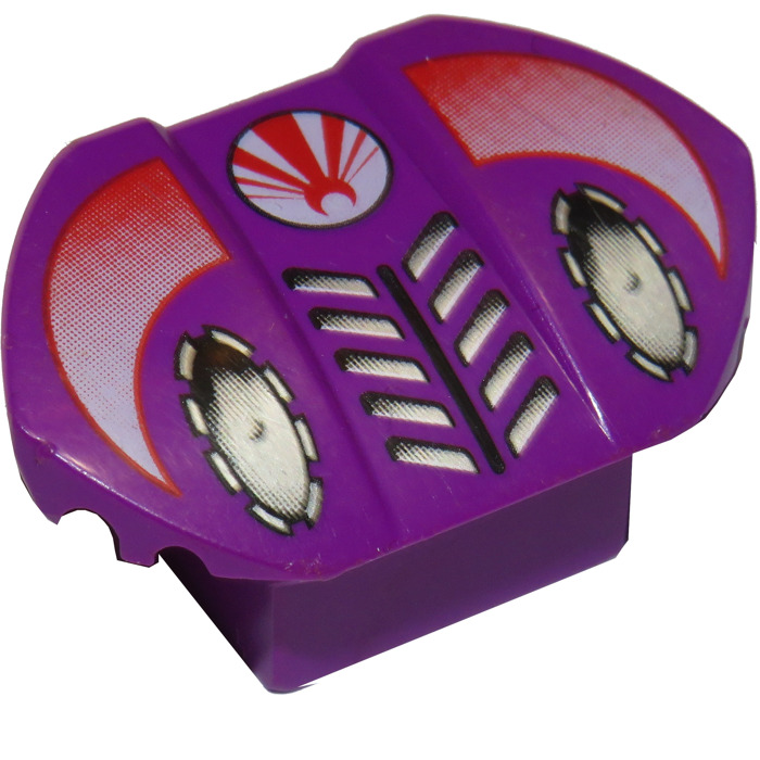 LEGO Brick 2 x 2 with Sloping Top and Curved with Warrior Pattern ...