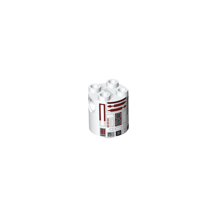 LEGO Brick 2 x 2 x 2 Round with R4-P17 Astromech Droid Body with Bottom ...