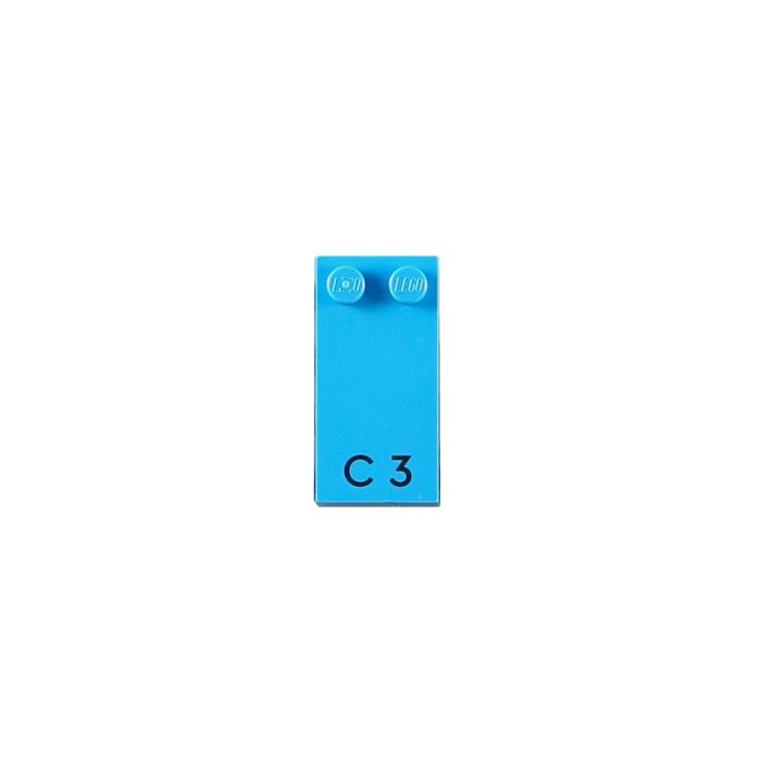 LEGO Brick 2 x 4 Braille with "C 3" (69324) | Brick Owl