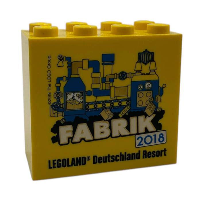LEGO Brick 2 x 4 x 3 with FABRIK 2018 LEGOLAND Deutschland Resort ...