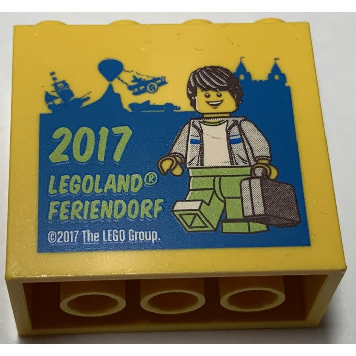 LEGO Brick 2 x 4 x 3 with Legoland Feriendorf 2017 Minifigure with ...