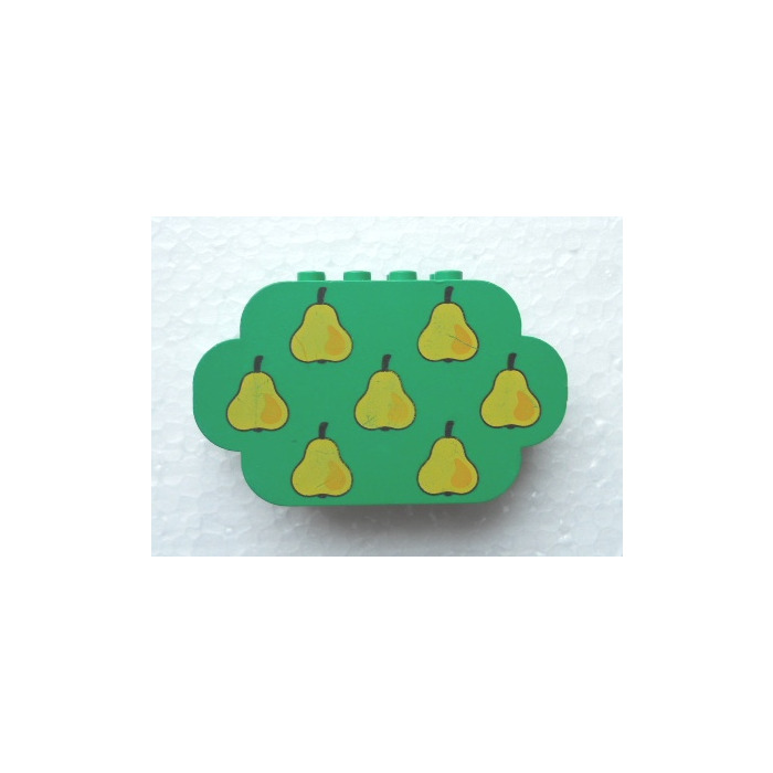 LEGO Brick 2 x 8 x 4 Curved with Pears (6214 / 82342) | Brick Owl ...