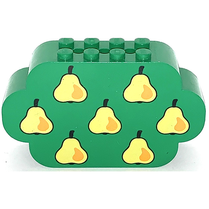 LEGO Brick 2 x 8 x 4 Curved with Pears (6214 / 82342) | Brick Owl ...