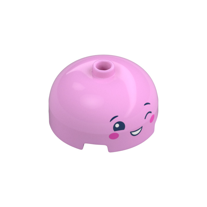 LEGO Brick 3 x 3 Round Dome with Winking Face (49308) | Brick Owl ...