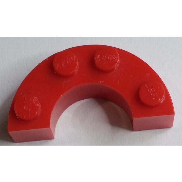 LEGO Brick 4 x 2 Round Half Circle without Stud Notches | Brick Owl ...