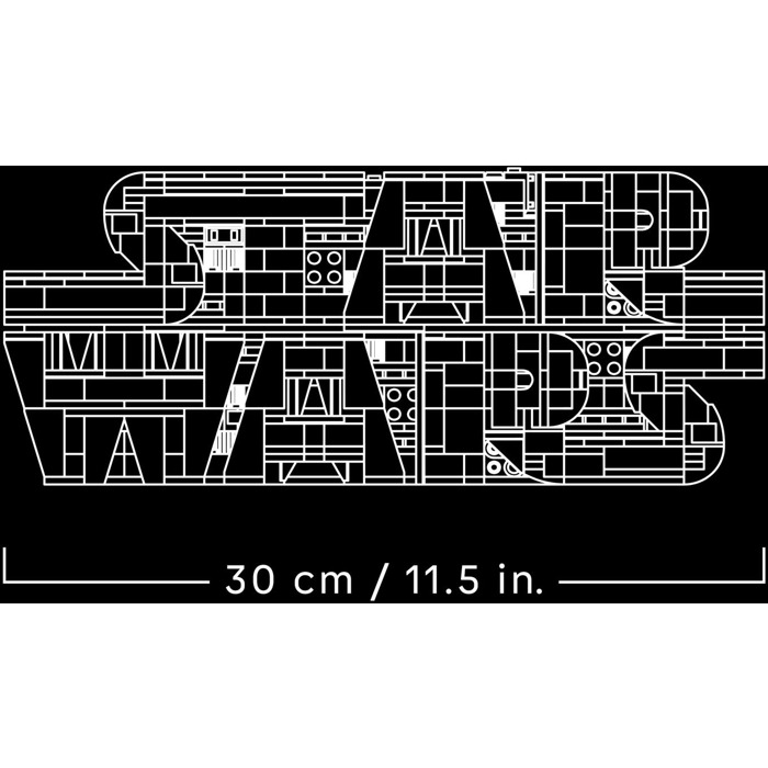 LEGO Brick-Built Star Wars Logo Set 75407 | Brick Owl - LEGO Marketplace