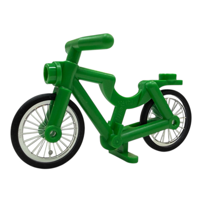 LEGO Bright Green Bicycle with Transparent Wheels | Brick Owl