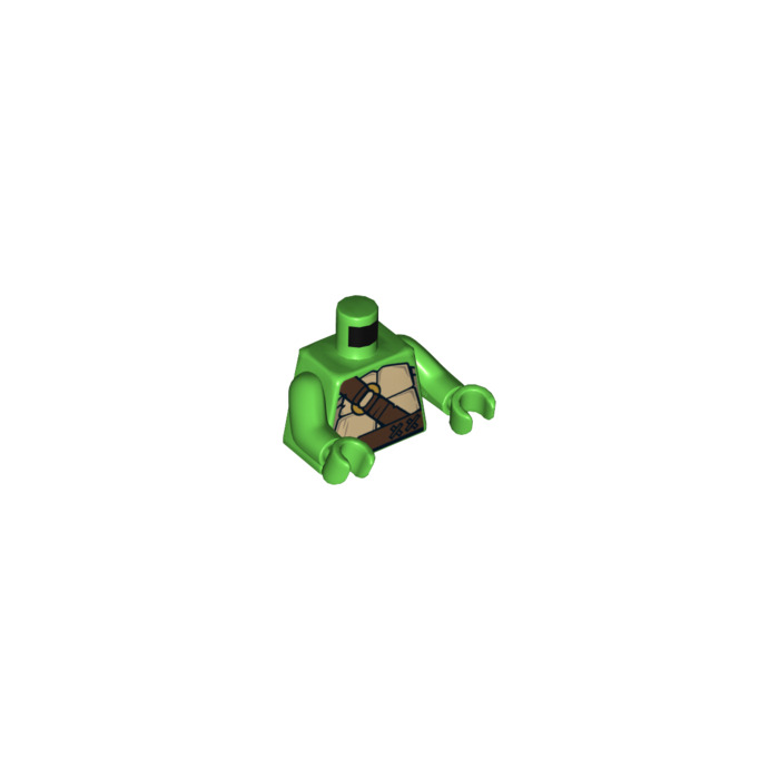 LEGO Bright Green Donatello Torso (3814 / 76382) | Brick Owl