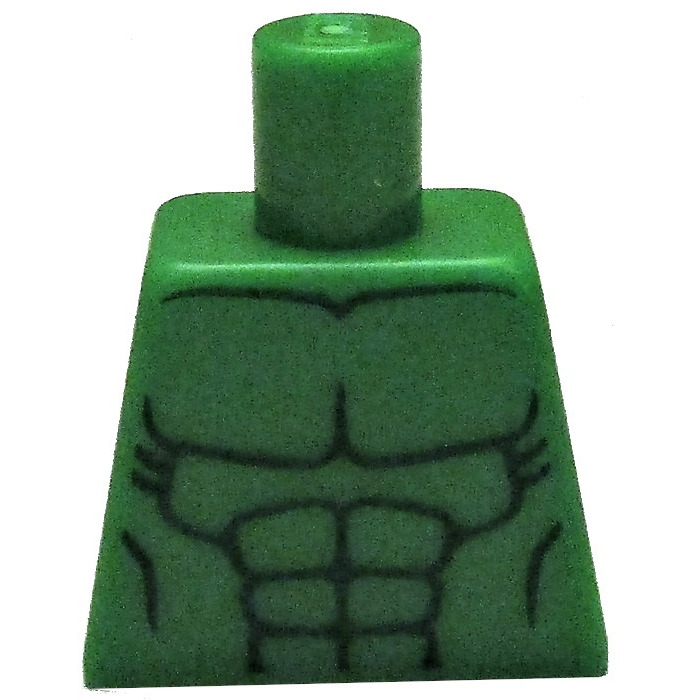 LEGO Bright Green Hulk Torso without Arms (973) | Brick Owl - LEGO ...