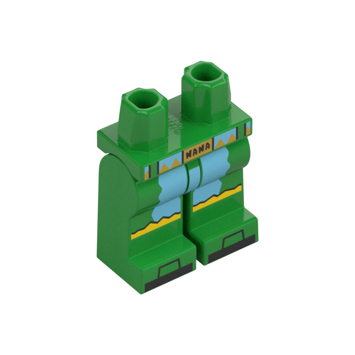 LEGO Bright Green Island Adventure Peely Minifigure Hips and Legs ...