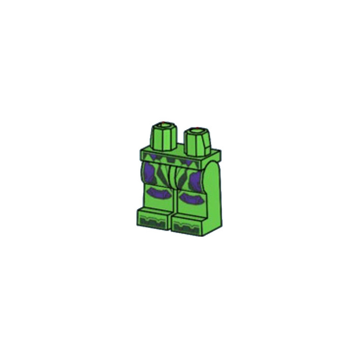 LEGO Bright Green Lex Luthor with Kryptonite Suit Minifigure Hips and ...