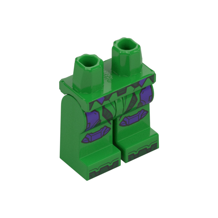 LEGO Bright Green Lex Luthor with Kryptonite Suit Minifigure Hips and ...