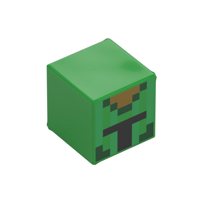 LEGO Square Minifigure Head with Cactus Knight Face (19729) | Brick Owl ...