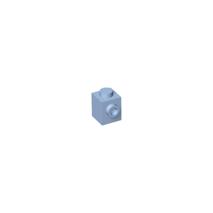 LEGO Bright Light Blue Brick 1 x 1 with Stud on One Side (87087 ...
