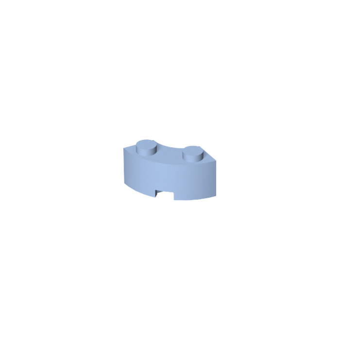 LEGO Bright Light Blue Brick 2 x 2 Round Corner with Stud Notch and ...